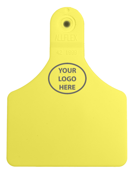Allflex ATag Calf Layout 10 - Yellow | CattleTags.com