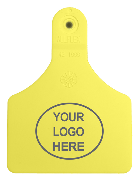 Allflex ATag Calf Layout 4 - Yellow | CattleTags.com