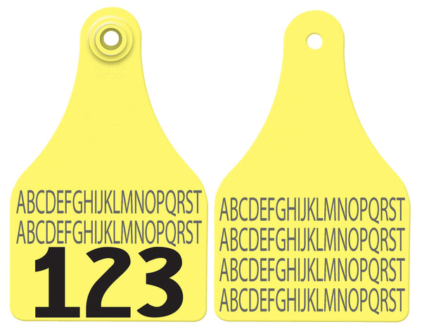 Allflex Super Maxi Layout 181 - Yellow | CattleTags.com