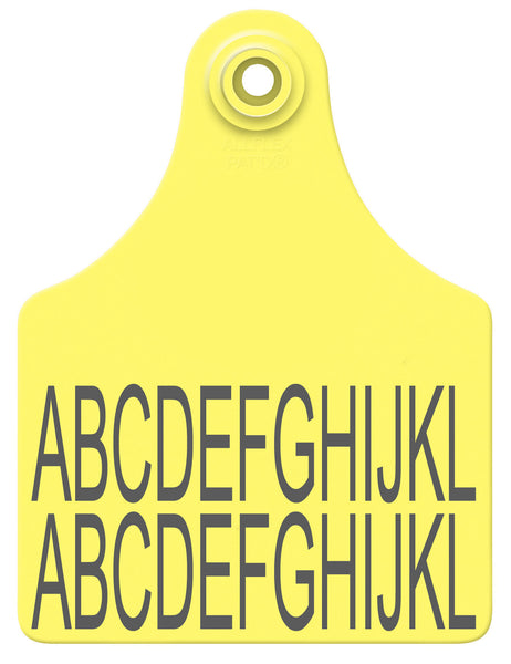 Allflex Maxi Layout 22 - Yellow | CattleTags.com