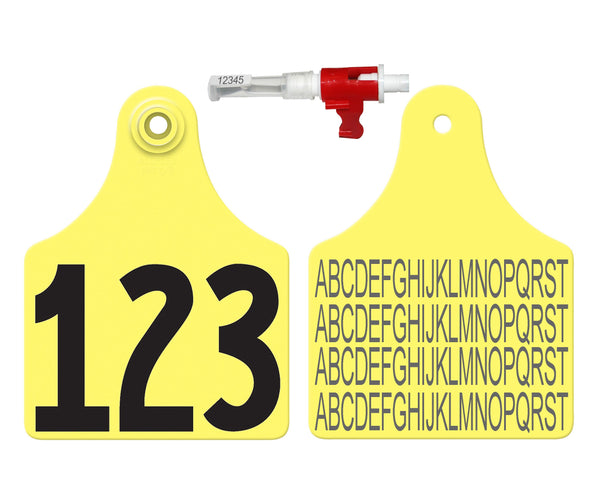 Allflex TSU Maxi Layout 13 - Yellow | CattleTags.com