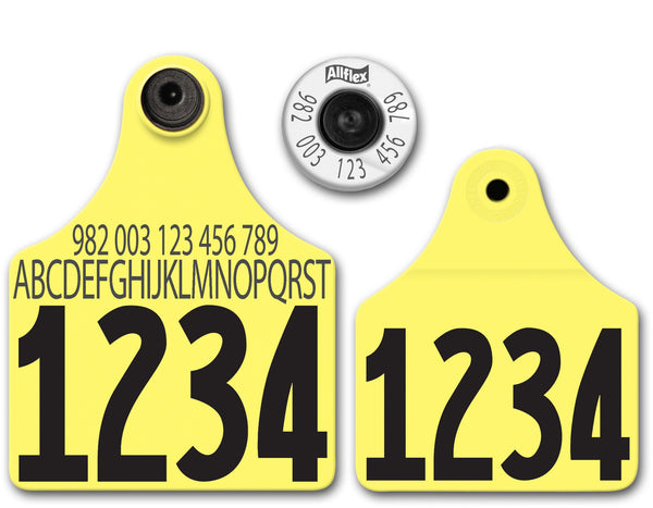 Allflex Maxi HDX Matched Pair Set Layout 27 (Tamperproof) | CattleTags.com