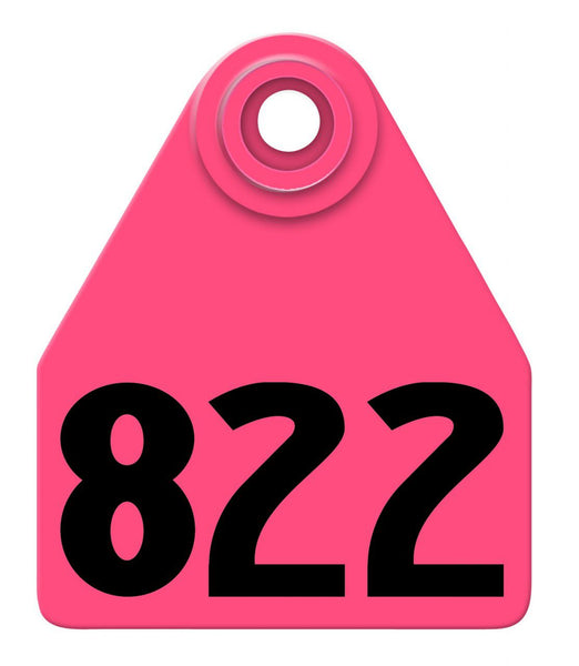 Allflex Medium Layout 1 - Yellow | CattleTags.com