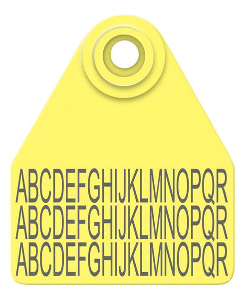 Allflex Medium Layout 23 - Yellow | CattleTags.com