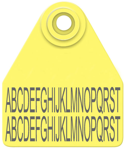 Allflex Medium Layout 27 - Yellow | CattleTags.com