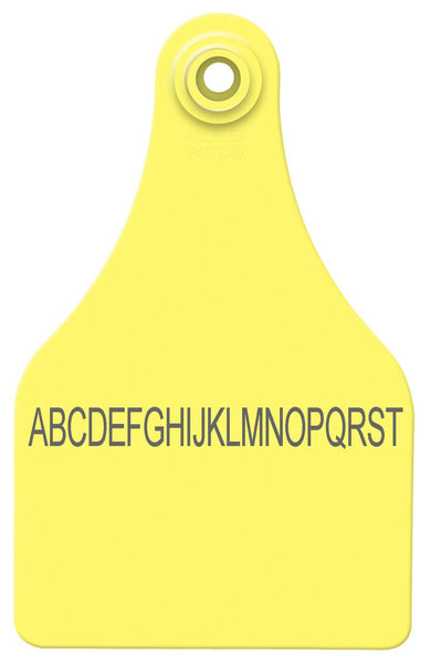 Allflex Super Maxi Layout 18 - Yellow | CattleTags.com