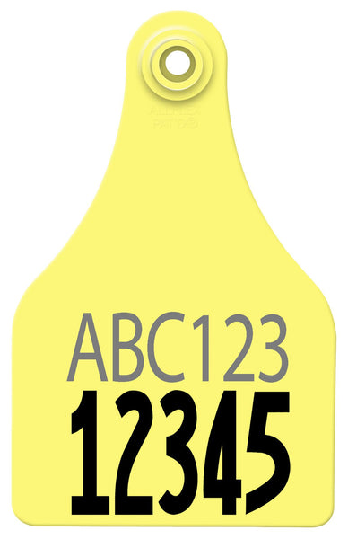 Allflex Super Maxi Layout 23 - Yellow | CattleTags.com