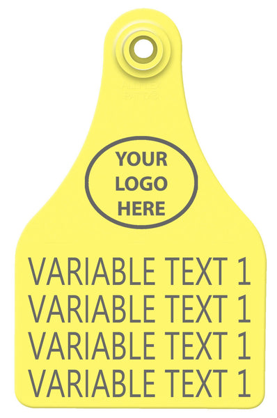 Allflex Super Maxi Layout 52 - Yellow | CattleTags.com