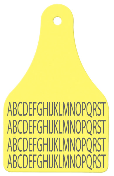 Allflex Super Maxi Layout 7BK - Yellow | CattleTags.com