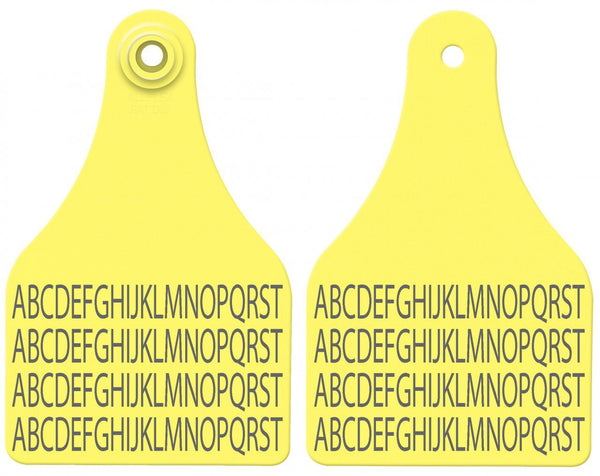Allflex Super Maxi Layout 8 - Yellow | CattleTags.com