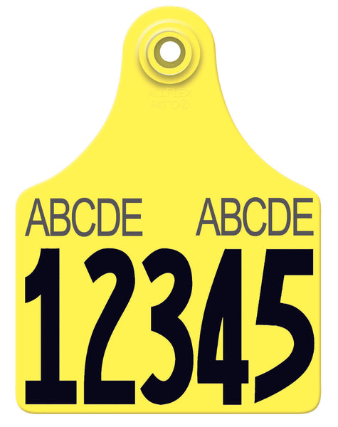 Allflex Maxi Layout 118 - Yellow | CattleTags.com
