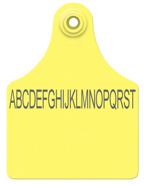 Allflex Maxi Layout 18 - Yellow | CattleTags.com