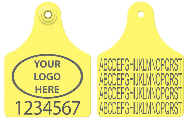 Allflex Maxi Layout 61 - Yellow | CattleTags.com